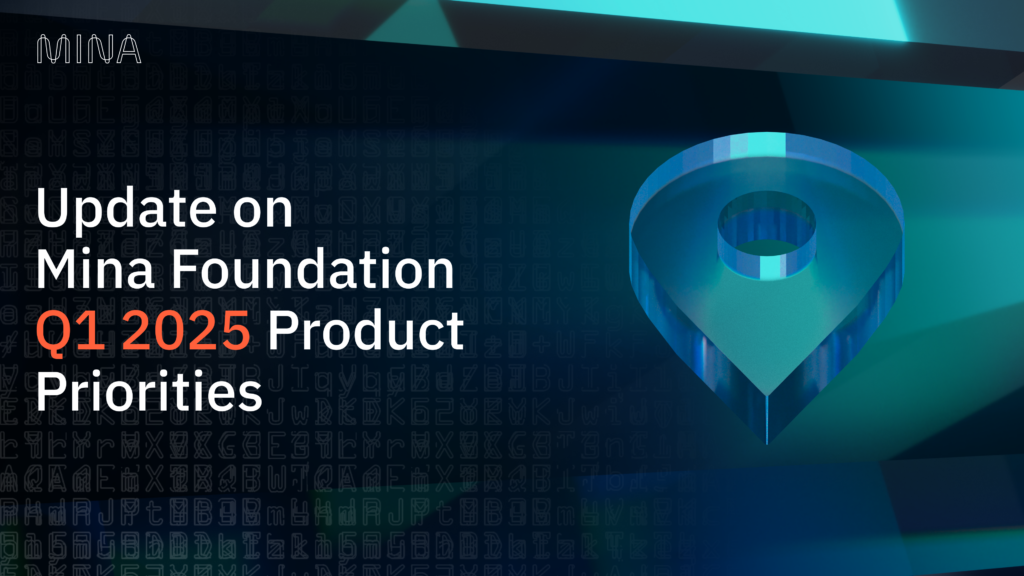 Progress on Mina Foundation Q4 2024 and Q1 2025 Product Priorities | Mina Protocol
